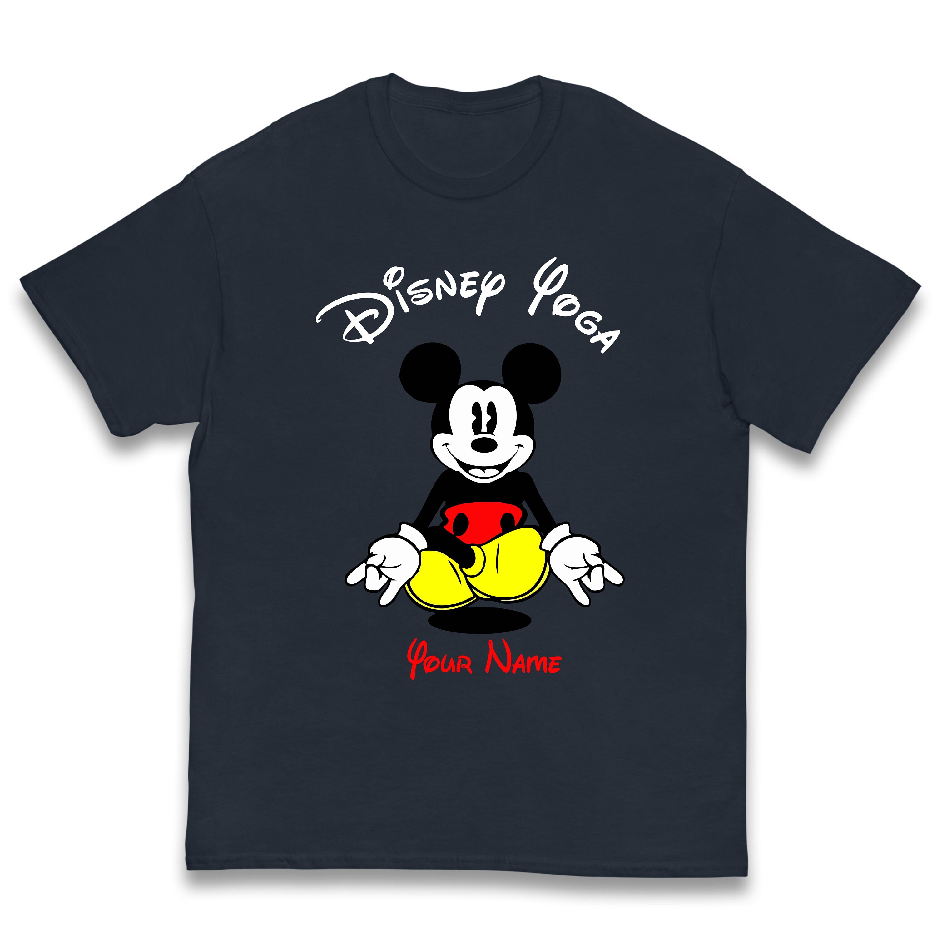 Personalised Disney Classic Mickey Mouse Yoga Shirt Mickey - Etsy