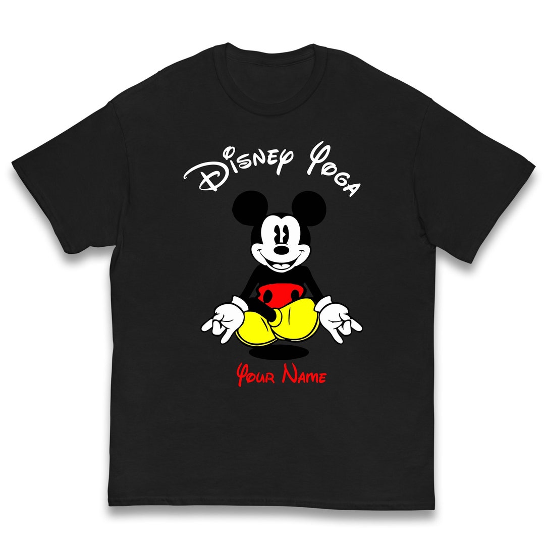 Personalised Disney Classic Mickey Mouse Yoga Shirt Mickey - Etsy