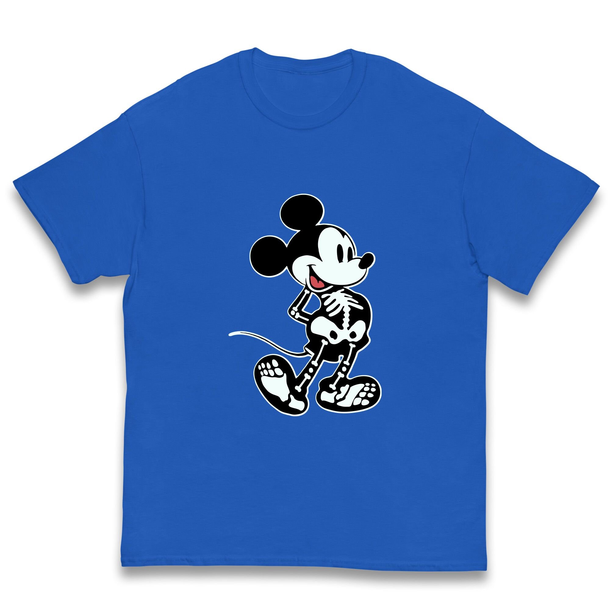 Disney Classical Mickey Mouse Pose Halloween Skeleton T-shirt - Etsy