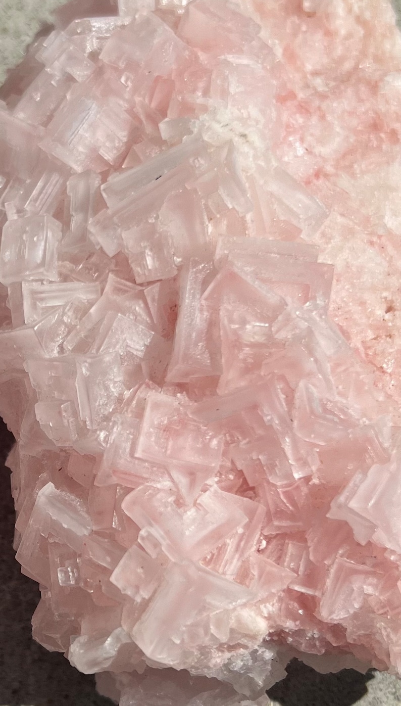 Pink Halite Cluster - Etsy
