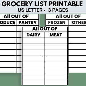 Low Vision Planner Bundle – Weekly, Grocery List, Lined Paper (PDF ...