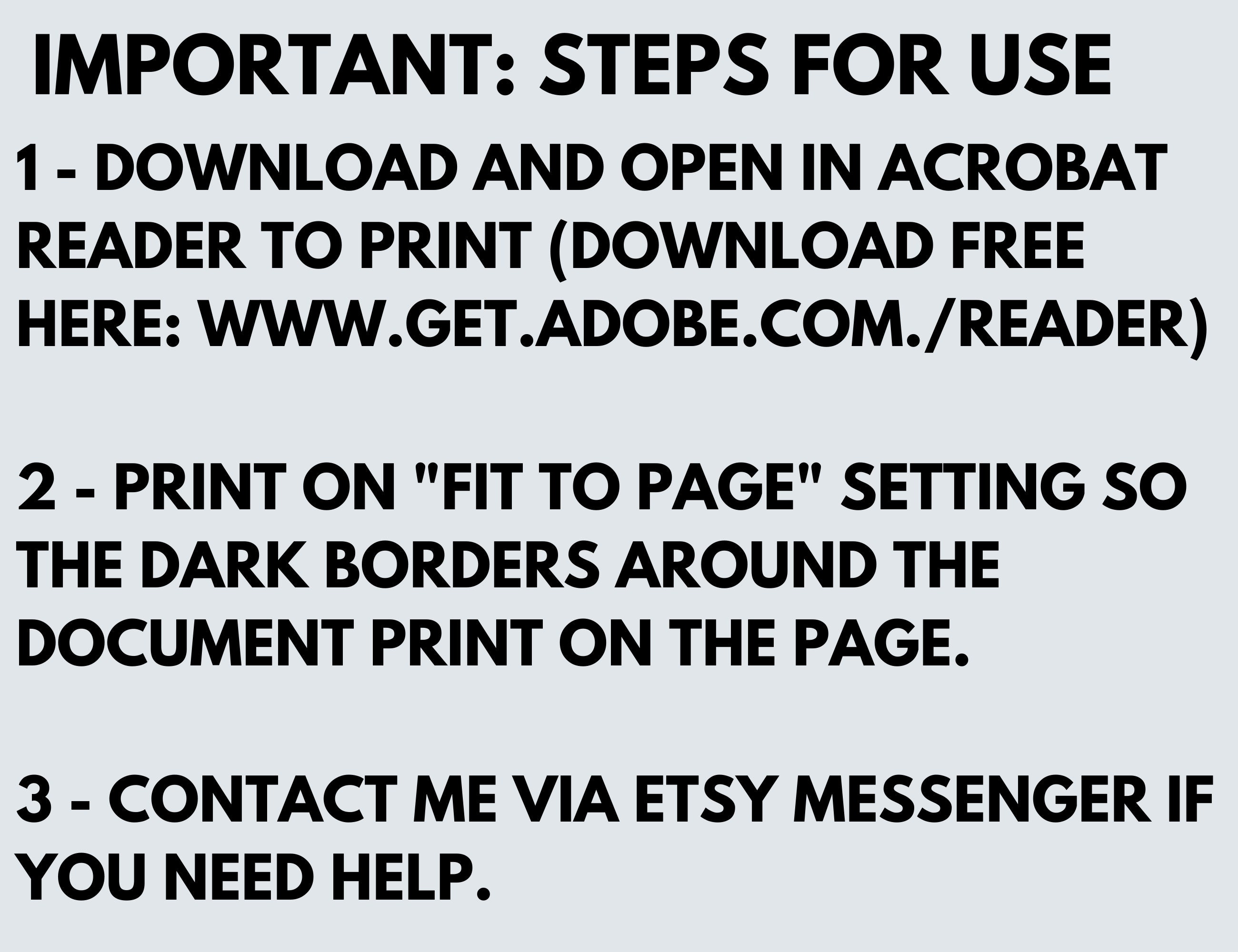 Low Vision Weekly Planner - Low Vision Grocery List - Low Vision Thick ...