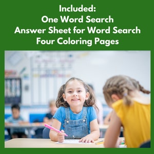 Earth Day Coloring Pages and Word Search, Kids Activities (pdfs) - Etsy