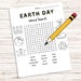 Earth Day Coloring Pages and Earth Day Word Search for Kids, Earth Day ...