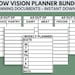 Low Vision Weekly Planner - Low Vision Grocery List - Low Vision Thick ...