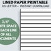 Low Vision Planner Bundle – Weekly, Grocery List, Lined Paper (PDF ...