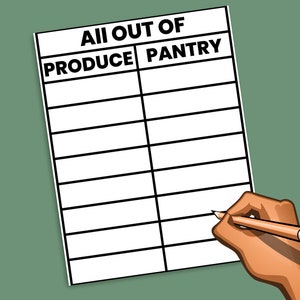 Low Vision Planner Bundle – Weekly, Grocery List, Lined Paper (PDF ...