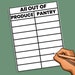 Low Vision Weekly Planner Low Vision Grocery List Low - Etsy