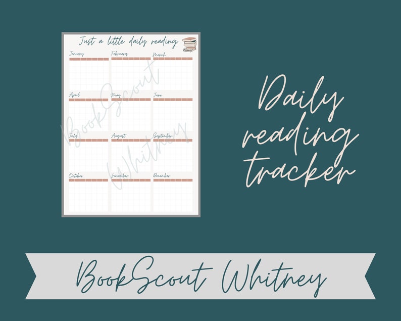 Book Journal Printable, Digital Reading Tracker, Digital Download - Etsy