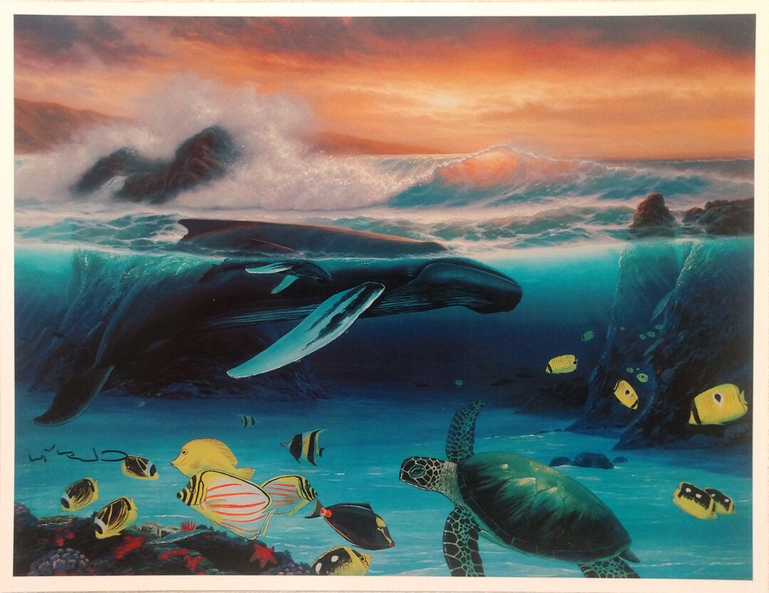 WYLAND ocean Trilogy Whale Song PRINT 10.5x - Etsy