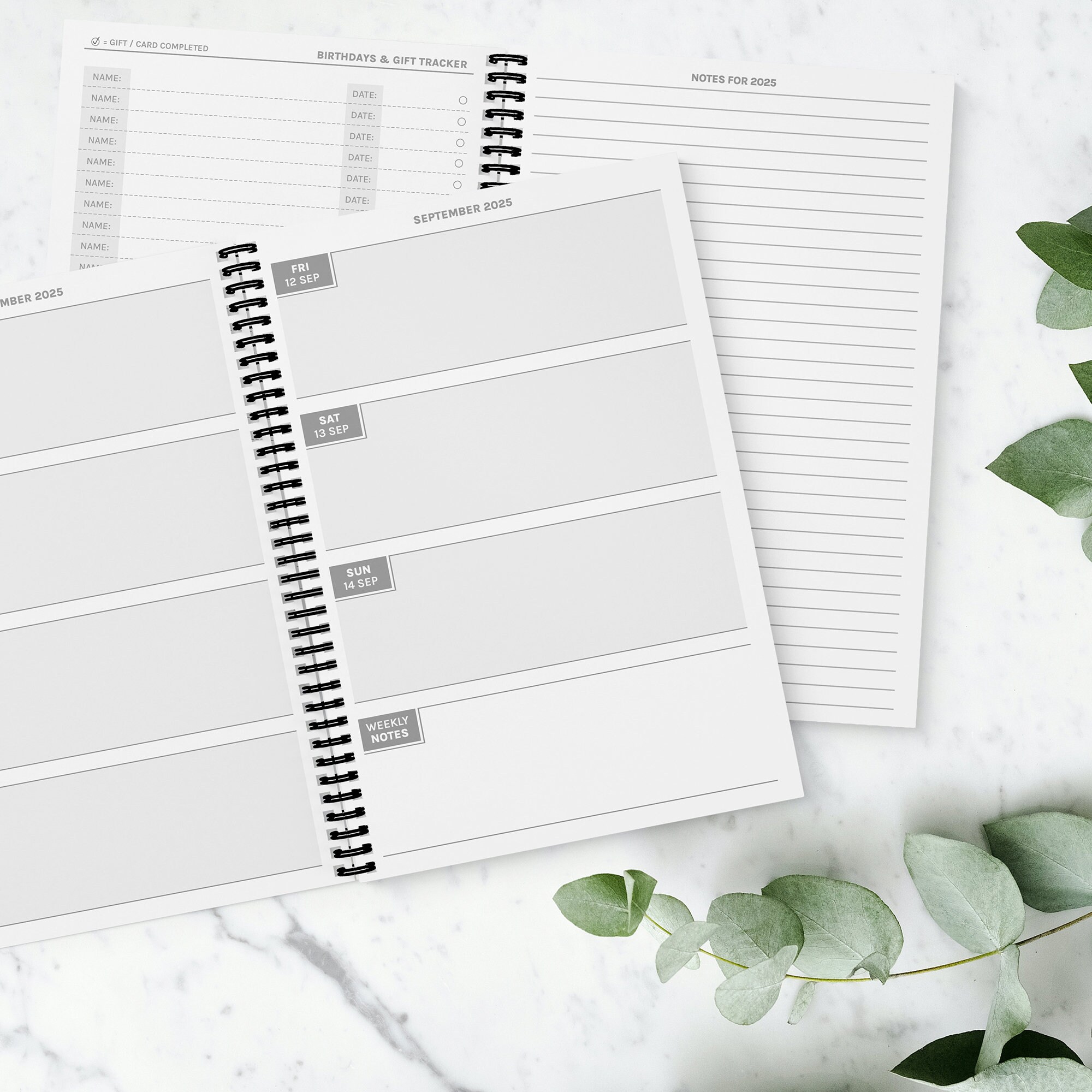 Dainty Heart 2024 Diary A5 Personalised 2025 Week to View Organiser ...