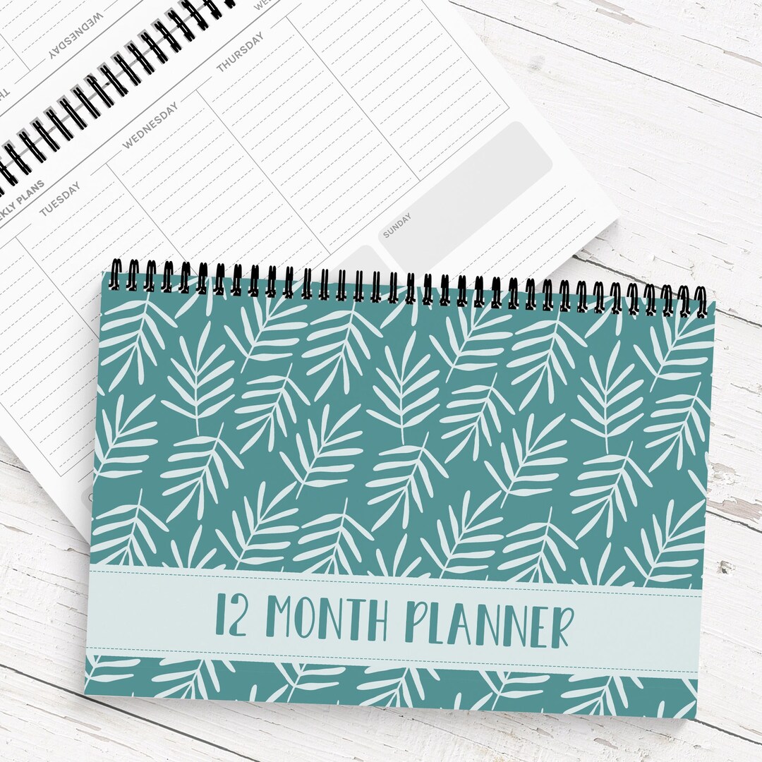 Rich Botanical A4 Weekly Planner 52 Week Organiser, Home Office to Do ...