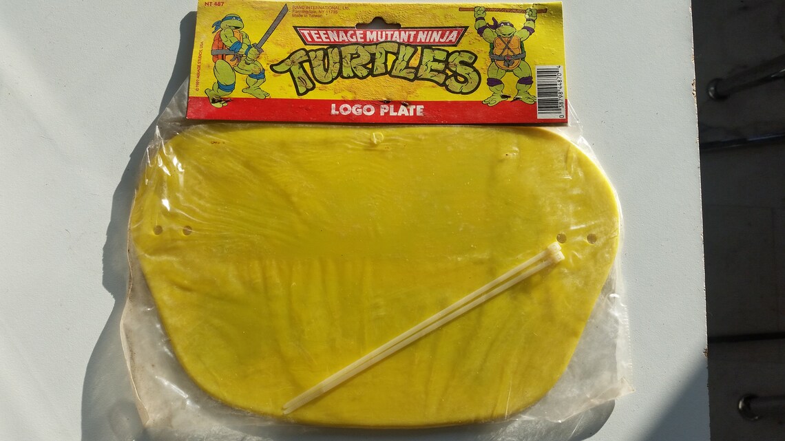 Vintage TMNT Logo Plate License Plate Kids Ride on NOS 1989 - Etsy