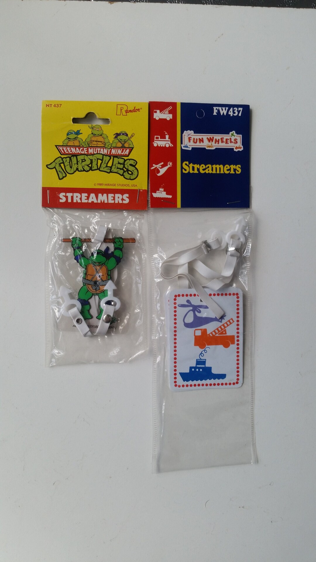 Vintage Streamers Teenage Mutant Ninja Turtles 1989 & Fun Wheels New in ...