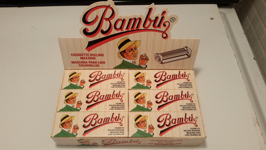 New Vintage 6 Bambu Cigarette Rolling Machine in Counter Display Case ...