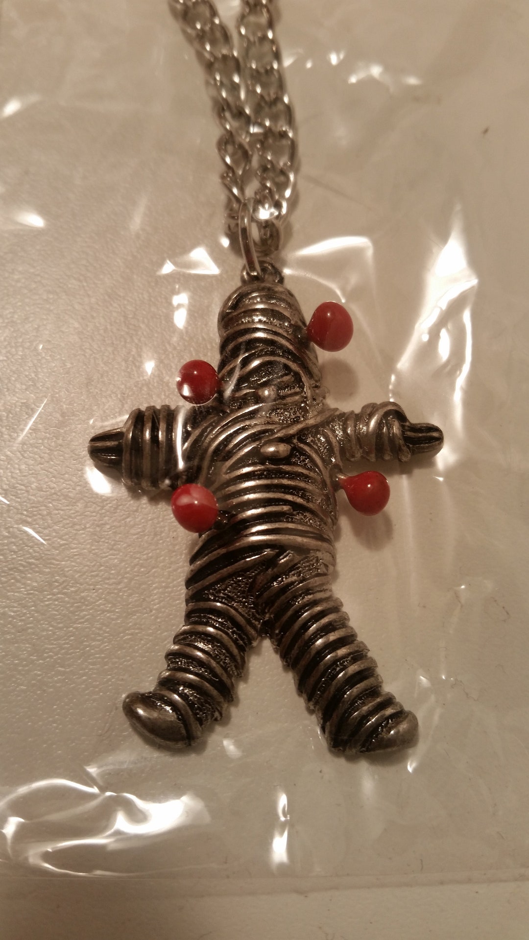 Hot Topic NCK Voodoo Pin Silver Charm and Necklace New NOS - Etsy