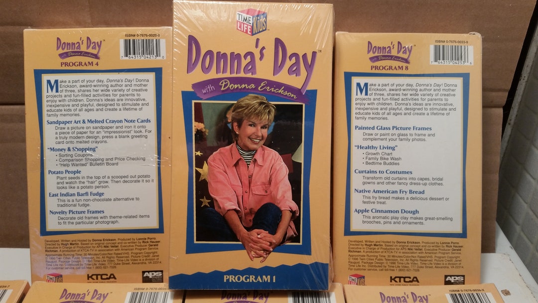 Donnas Day VHS Kids Programs Activities for Children Time Life Kids NOS ...
