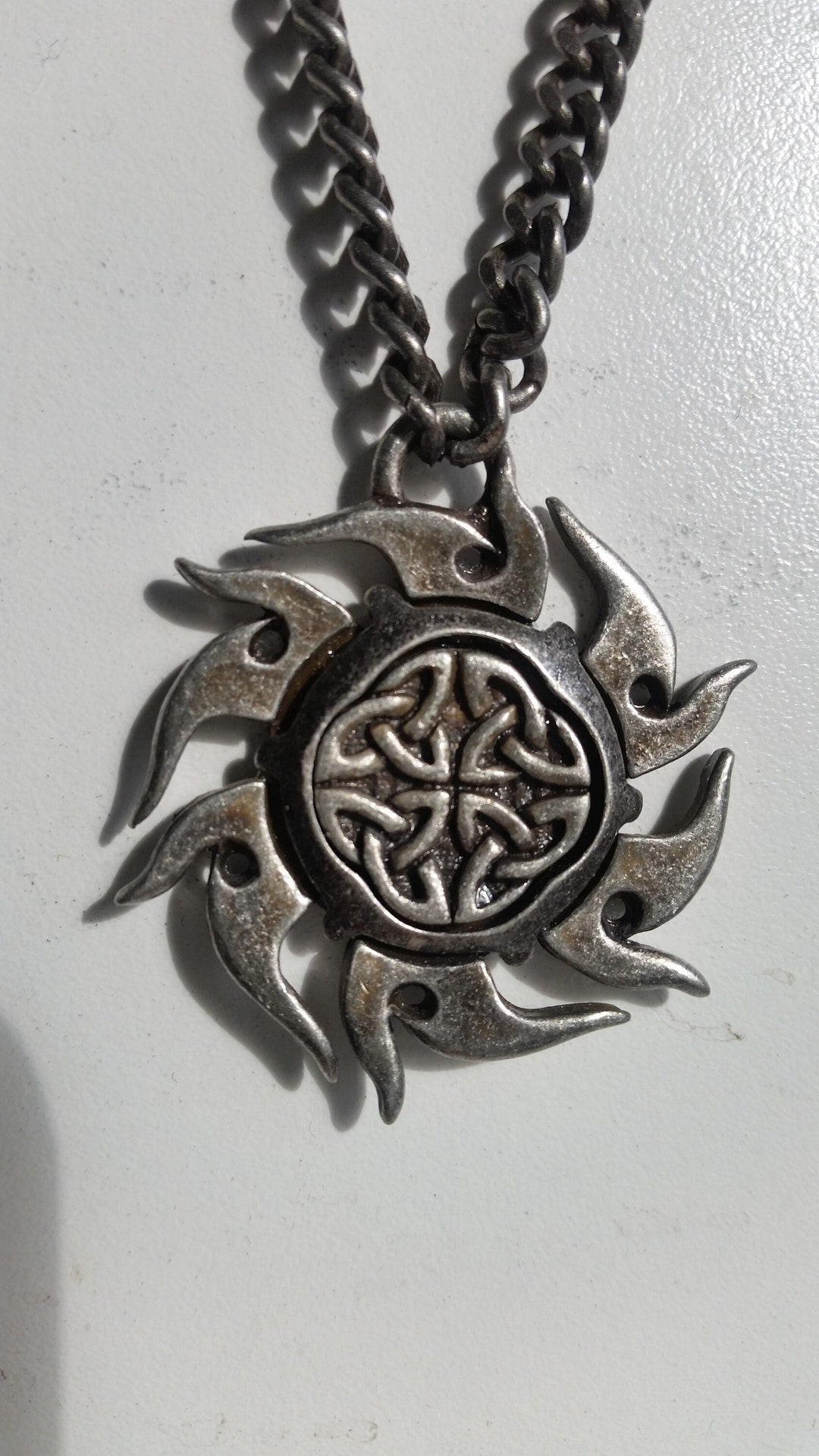 NWT Hot Topic Tribal Celtic Sun Pewter Necklace 18" NOS - Etsy