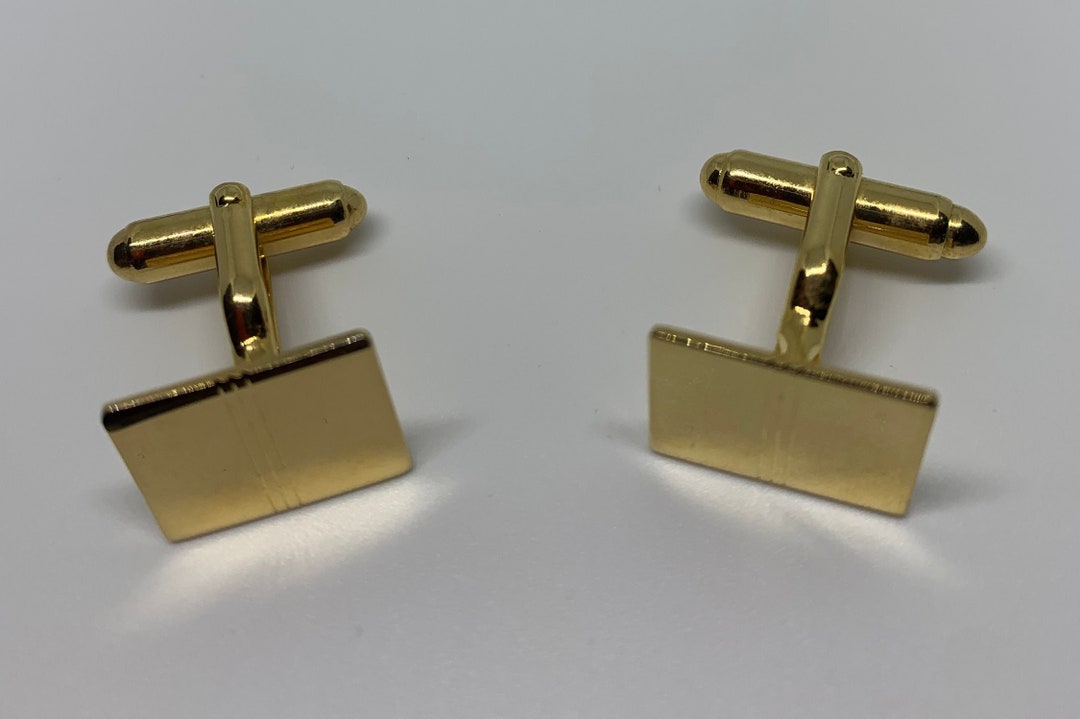 Vintage ANSON Signed Gold Toned Men’s Cufflinks , Jewelry, Men’s ...