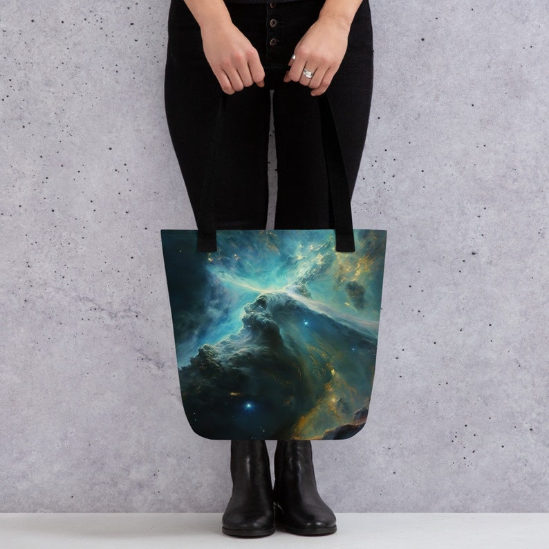 Galaxy Tote Bag Cosmos Inspired All Over Print Polyester Bag - Etsy