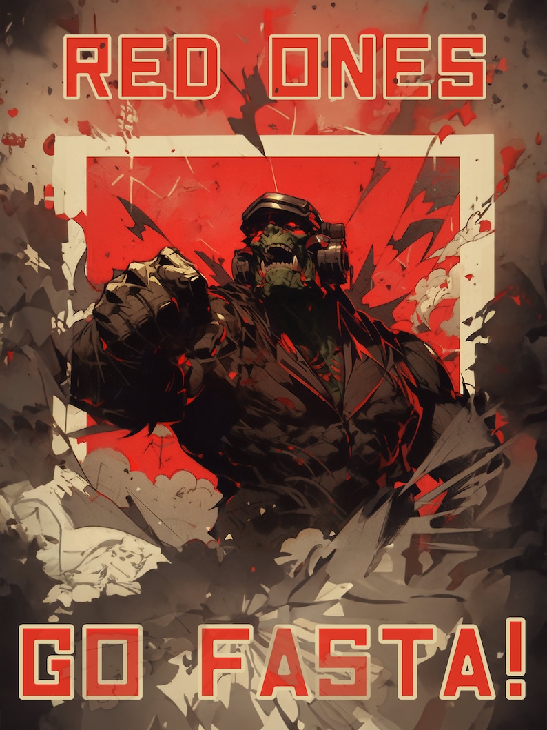 Ork Waaaaagh! Propaganda Ad, Digital Print, Digital Download, Gaming ...