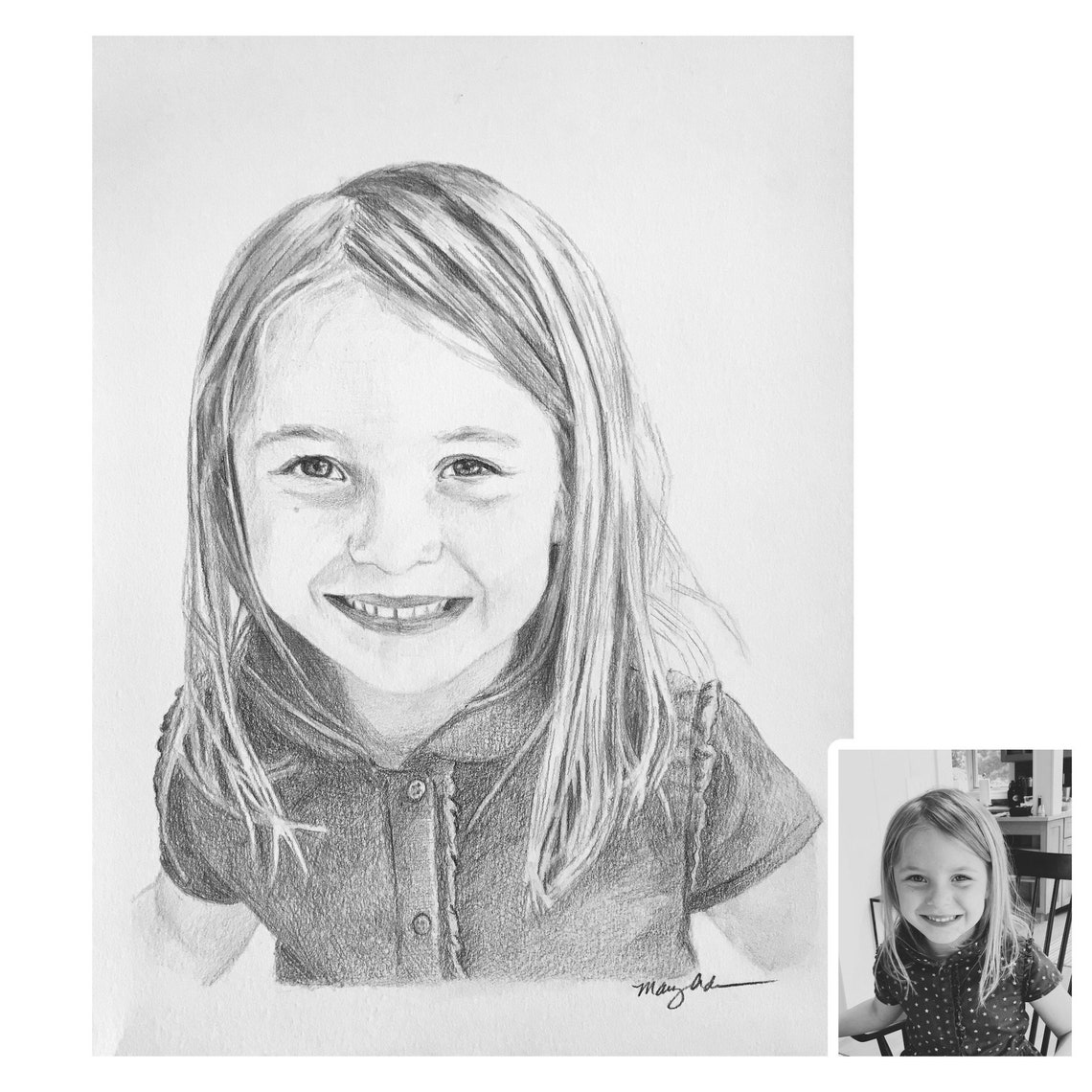Custom Graphite Portrait - Etsy