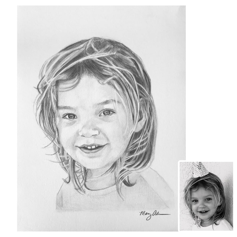 Custom Graphite Portrait - Etsy