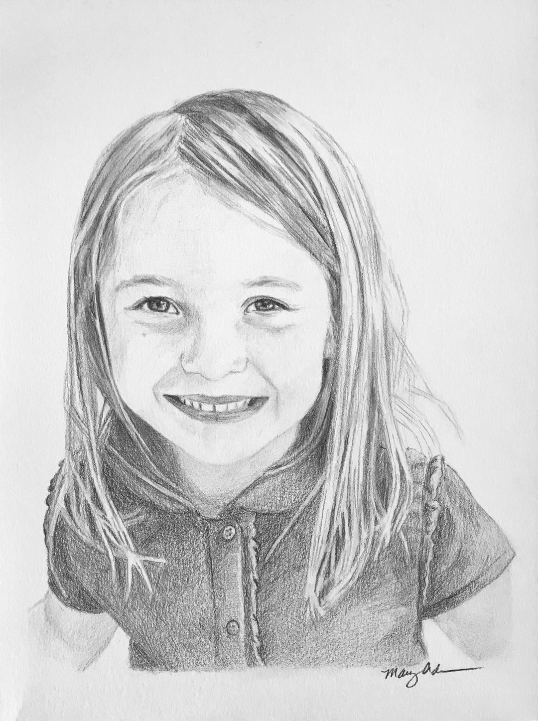 Custom Graphite Portrait - Etsy