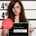 Mugshot Jail Signs, Party Props for Birthday, Retirement, Bachlorette Parties, Photo Booth ...