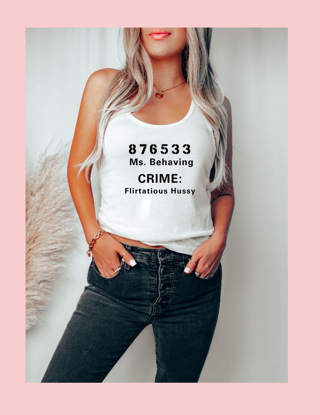 Ms. Behaving Mugshot Tank, Bachelorette Party Shirt - Etsy