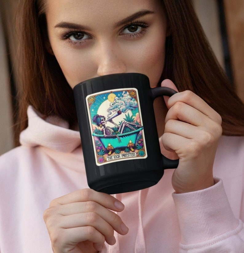 The High Priestess Tarot Card PNG, Funny 420 Cannabis Sublimation ...