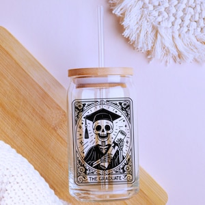 The Graduate Tarot Card SVG PNG, Graduation Skeleton Skull Sublimation ...