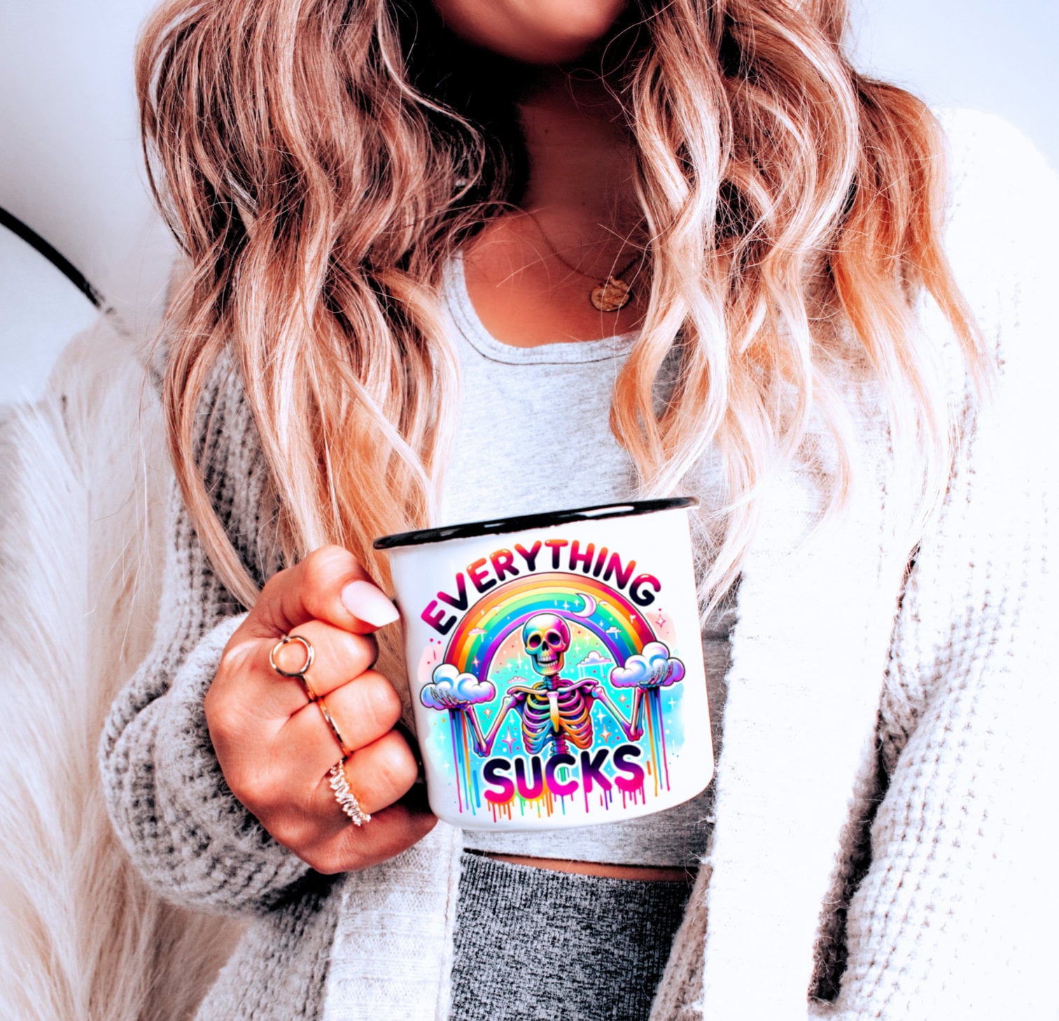 Everything Sucks PNG, Sarcastic Skeleton Sublimation Design, Trendy ...
