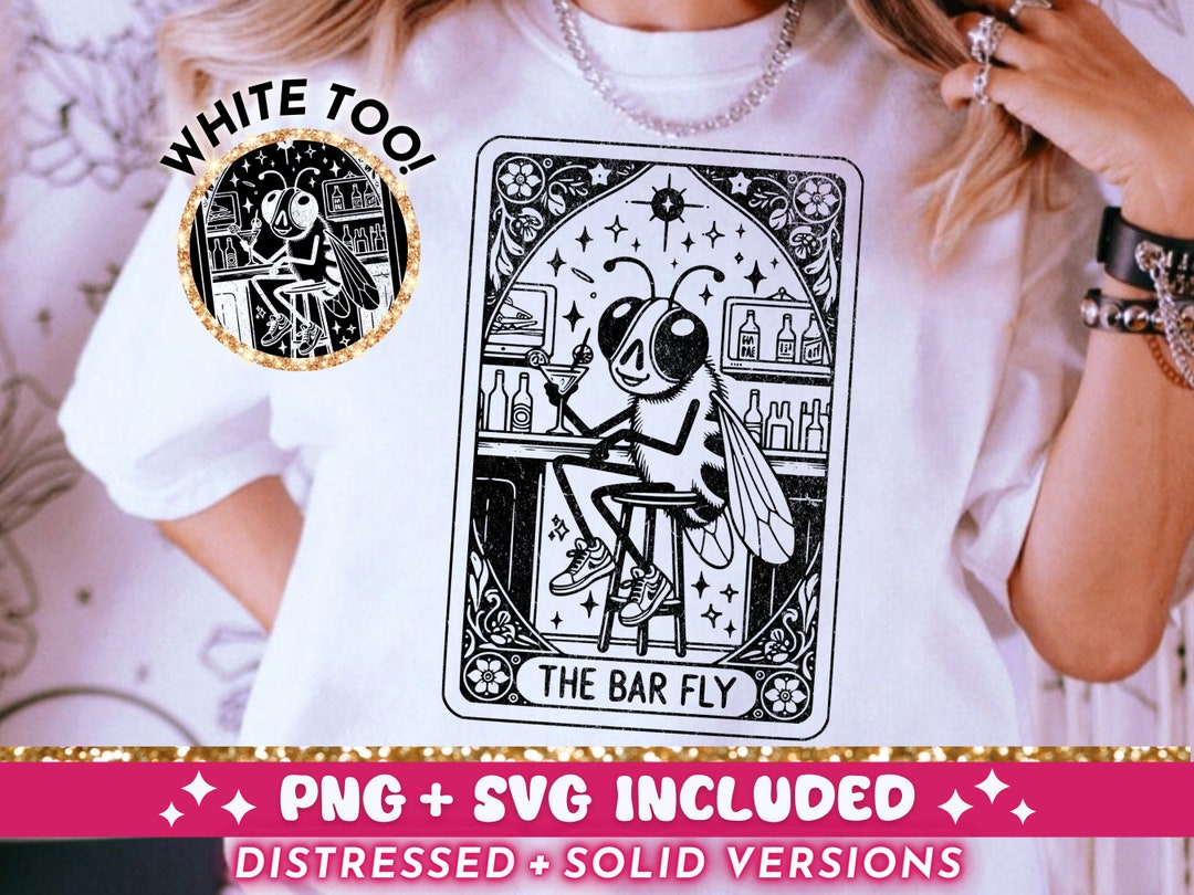 The Barfly Tarot Card SVG PNG, Funny Alcohol Sublimation Design, Witchy ...