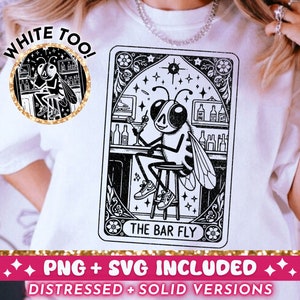 The Barfly Tarot Card SVG PNG, Funny Alcohol Sublimation Design, Witchy ...