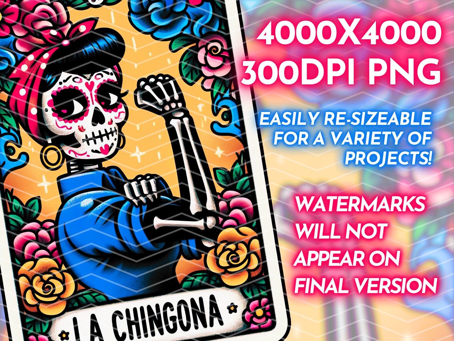 La Chingona Tarot Card PNG, Funny Mexican Sublimation Design, Spanish ...
