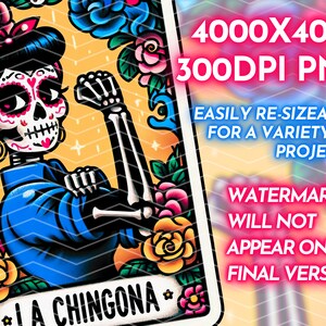 La Chingona Tarot Card PNG, Funny Mexican Sublimation Design, Spanish ...