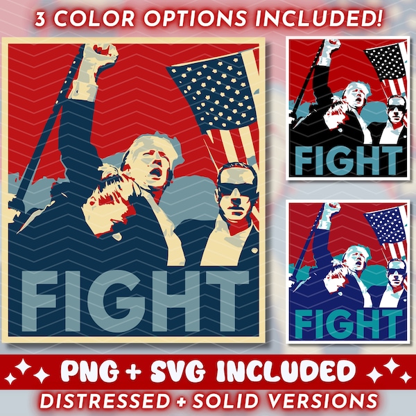 Donald Trump Fight Svg File - Etsy