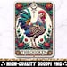 The Chicken Tarot Card PNG, Chicken Skeleton Sublimation Design, Witchy ...