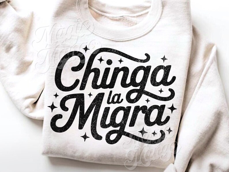 Chinga La Migra PNG SVG, Anti-ice Activism Spanish T-shirt Sublimation ...