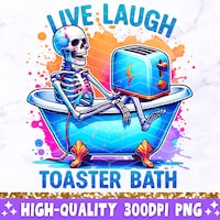 Live Laugh Toaster Bath |bath Bomb|dark Humour|splish Splash|sarcastic ...