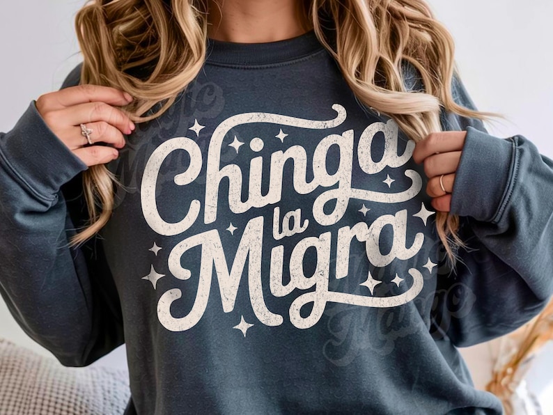 Chinga La Migra PNG SVG, Anti-ice Activism Spanish T-shirt Sublimation ...