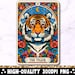 The Tiger Tarot Card PNG, Tiger Sublimation Design, Witchy Vibes Gothic ...