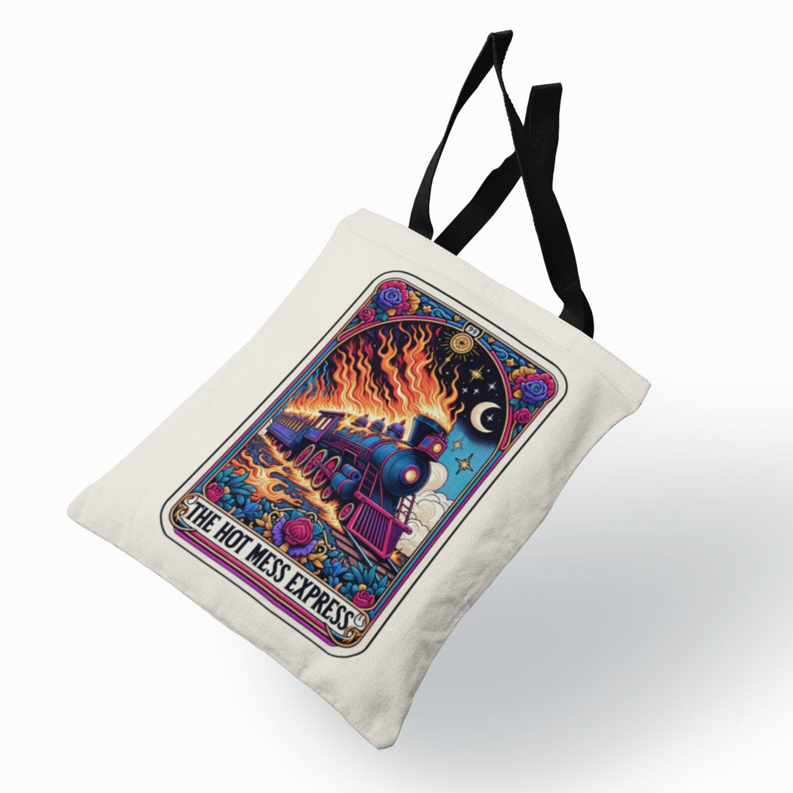 Hot Mess Express Tarot Card PNG, Funny Quote Mom Sublimation Design ...