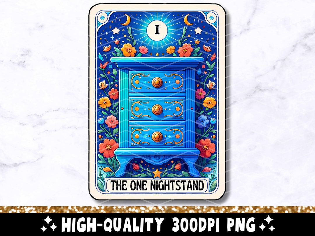 The One Nightstand Funny Tarot Card PNG, Sarcastic Adult Humor ...