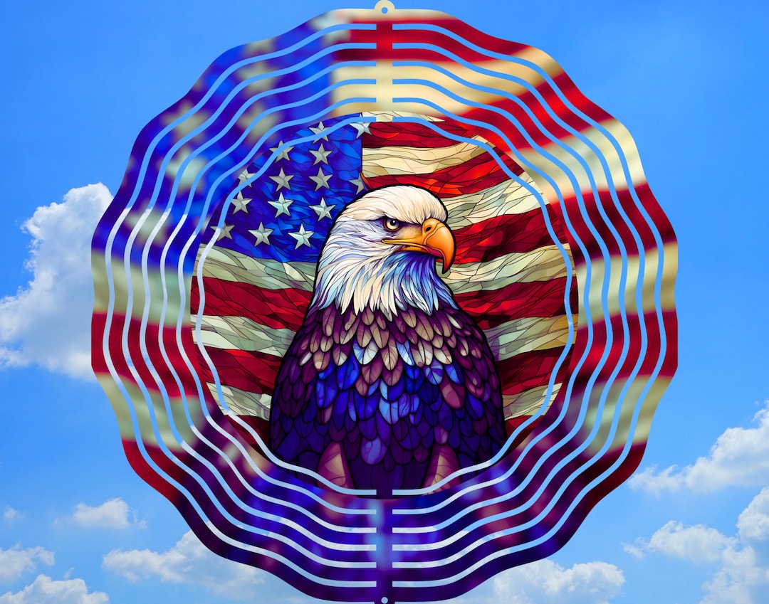 USA Eagle Wind Spinner PNG, Eagle Wind Spinner Sublimation Design ...