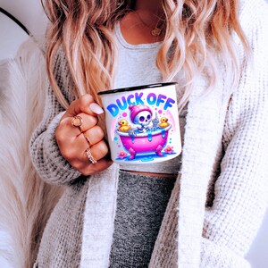 Duck off Funny Skeleton PNG, Sarcastic Skull T-shirt Mug Sublimation ...