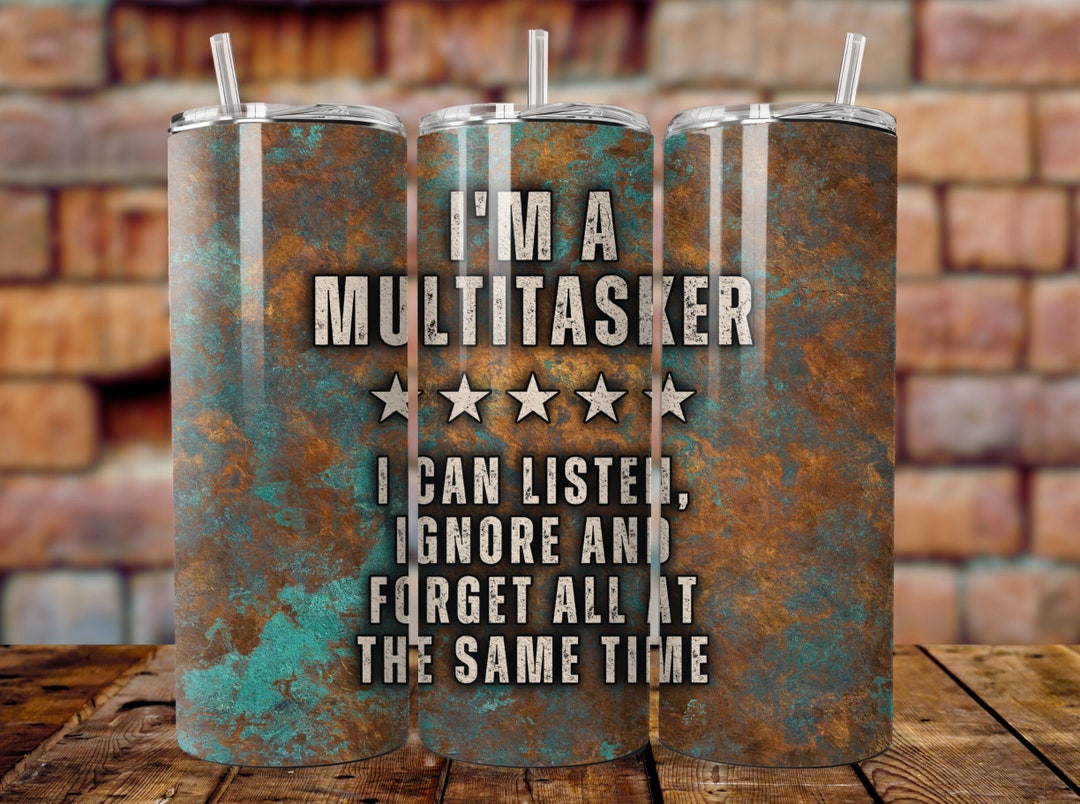 Metal Funny Tumbler Wrap for Men, Multi-tasker 20oz Skinny Tumbler ...