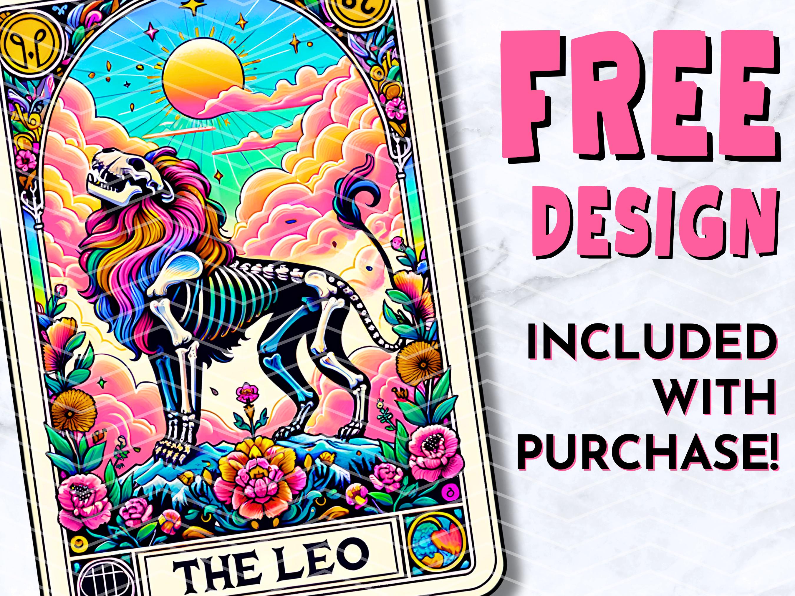 The Leo Tarot Card PNG, Zodiac Sublimation Design, Witchy Vibes ...