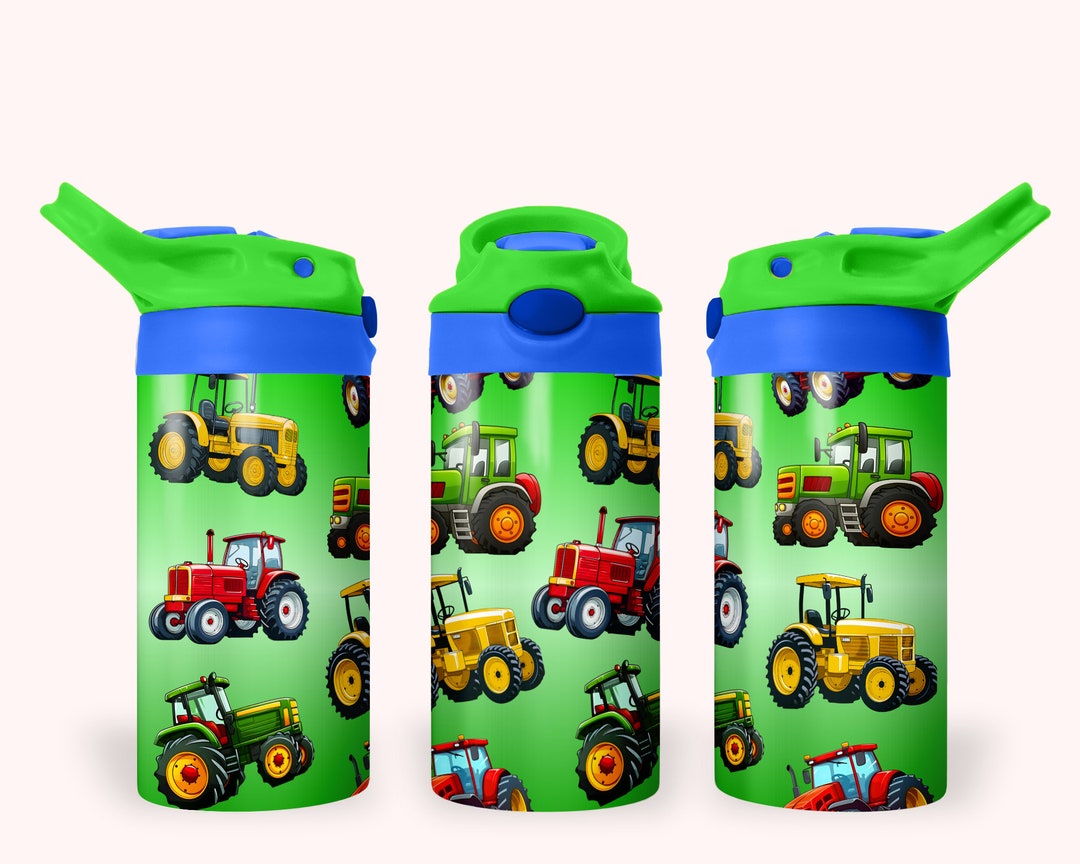 Tractor 12oz Kids Flip Top Sippy Cup Tumbler Wrap, 12oz Straight ...